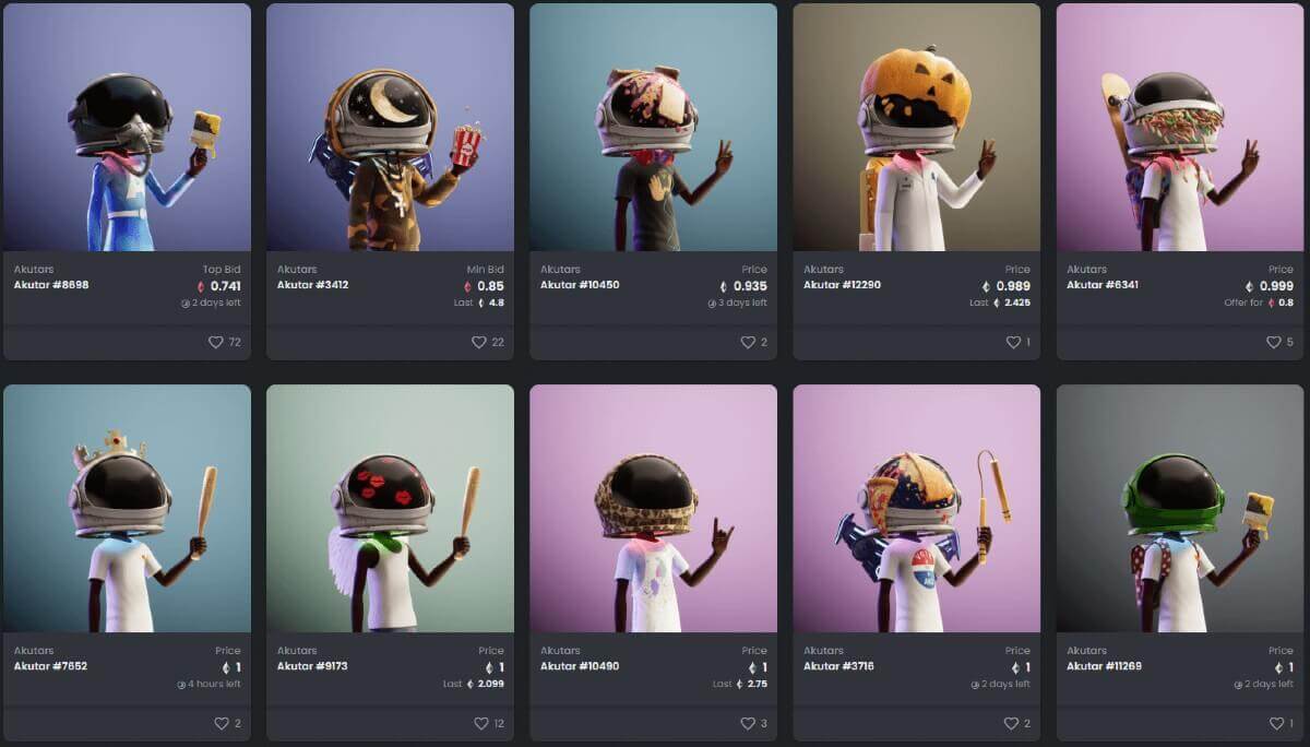 Akutars NFT Collection - Guide to the best NFTs 2022