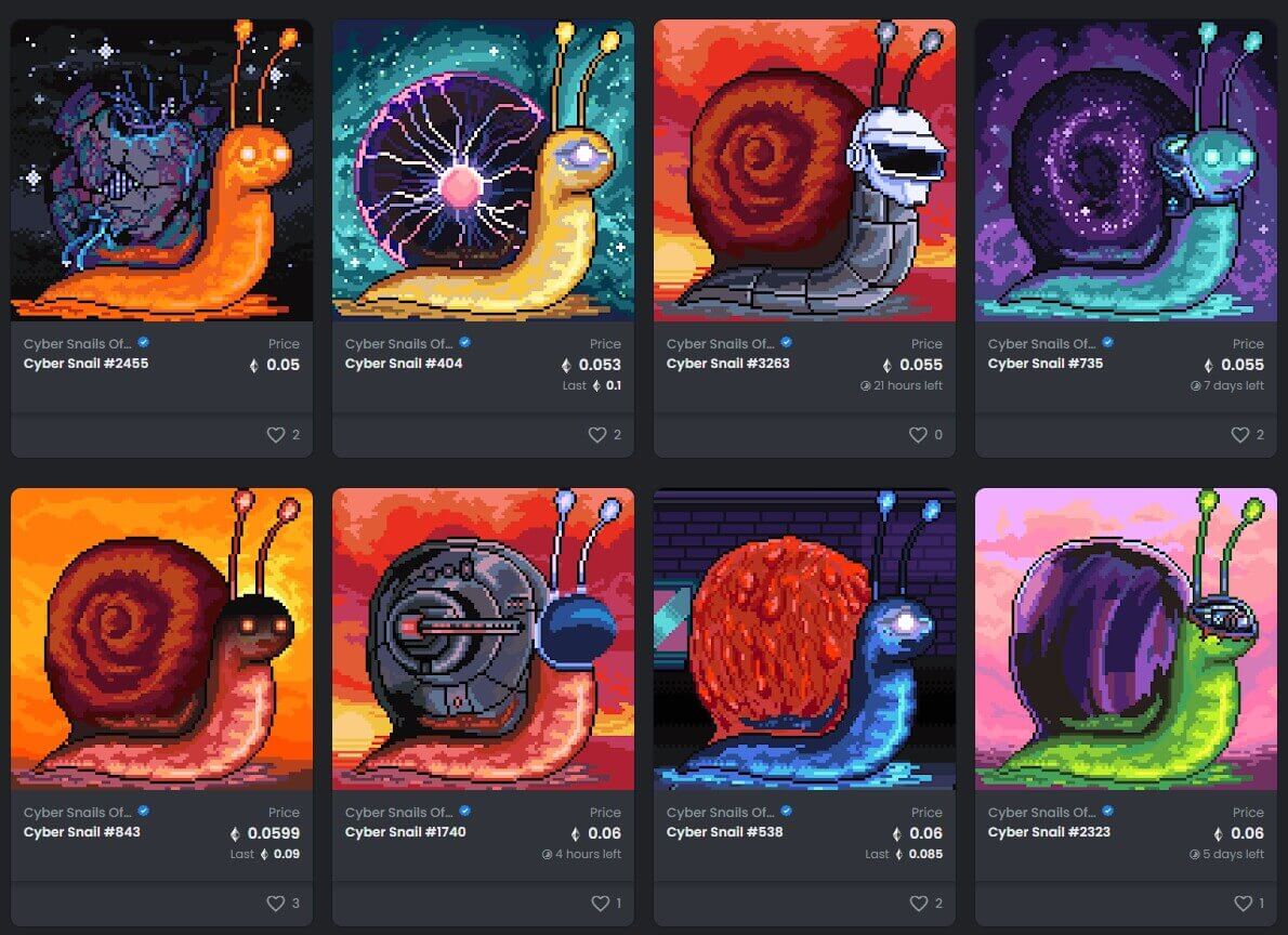 Cyber Snails NFT Collection - Best NFTs 2022